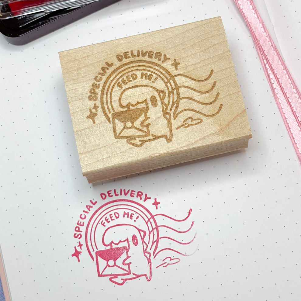 Special Delivery Wooden Stamp – Sakuradragon